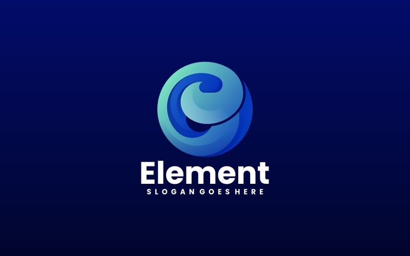 Letter E - Element Gradient Logo #273619 - TemplateMonster