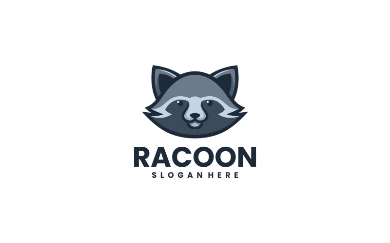 Racoon Simple Mascot Logo #273624 - TemplateMonster