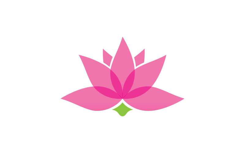 Skönhet Lotus Flower logotyp mall. V2 - TemplateMonster