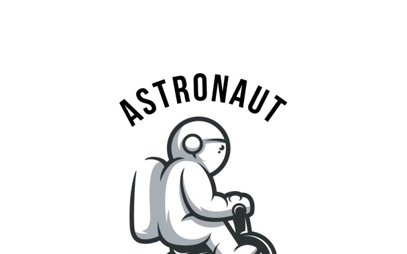 Modèle de logo ludique astronaute #273780 - TemplateMonster