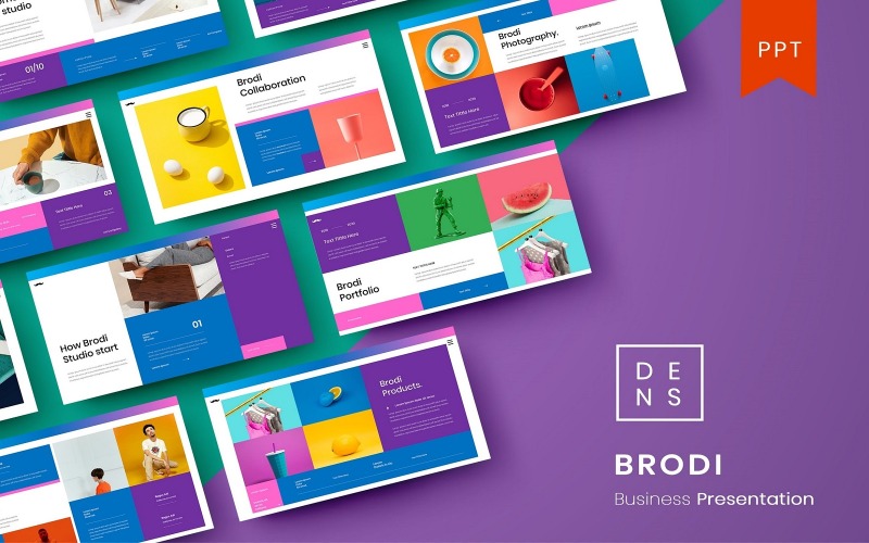Brodi – Modelo de PowerPoint de Negócios - TemplateMonster
