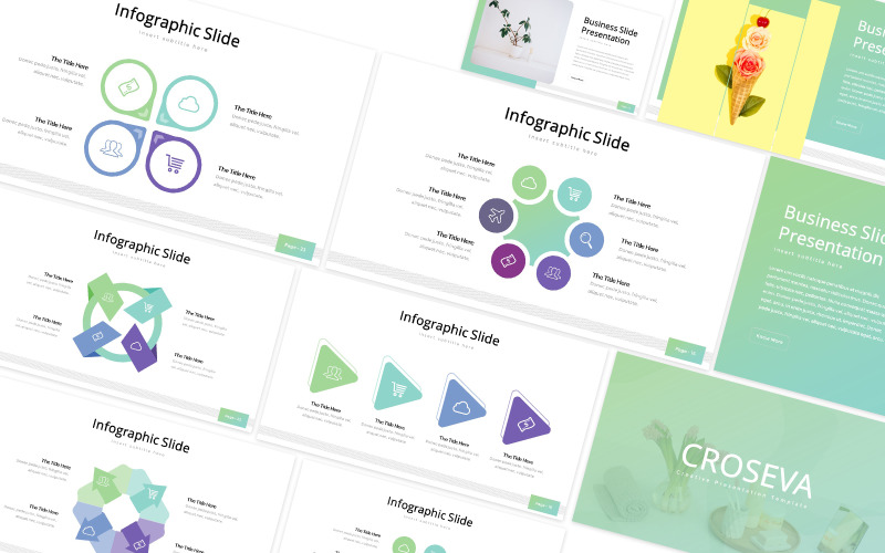 Modèle Powerpoint Créatif Croseva #273892 - TemplateMonster