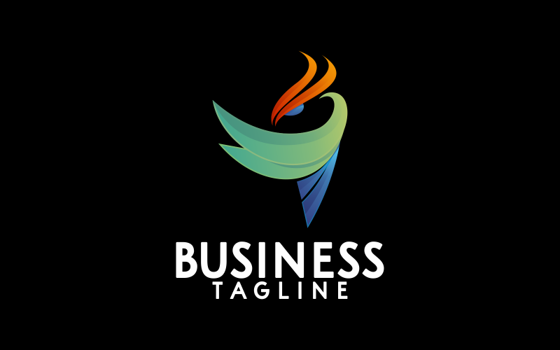 Gradation owl logo template #273993 - TemplateMonster