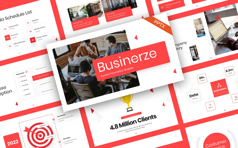 Businesserze Plantilla de PowerPoint de Negocios Modernos