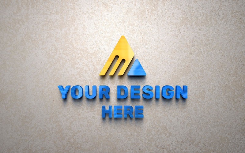 Textured Wall Logo Effect Design #274075 - TemplateMonster