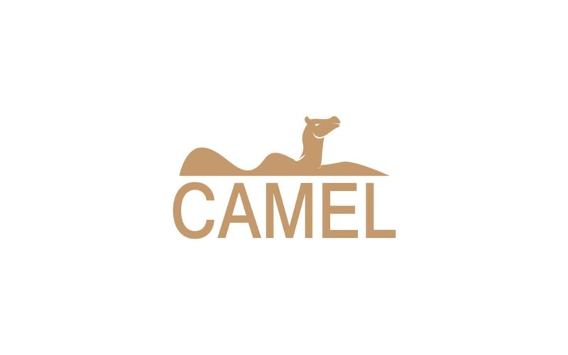 Camel Icon And Symbol Vector Template Illustration 4