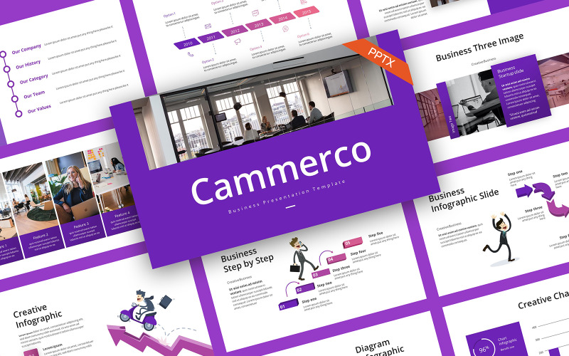 Modèle PowerPoint de Cammerco Professional Business
