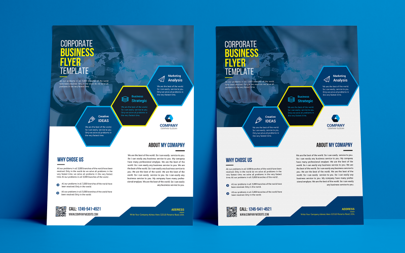 Dépliant commercial du projet d'entreprise V.030