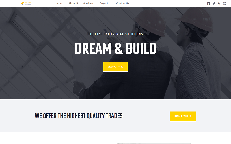 Koncrete - Construction & Building Elementor Template Kit