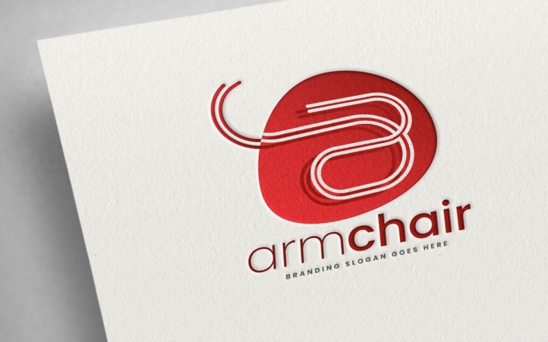 Arm Chair Modern Home and Office Furniture Logo