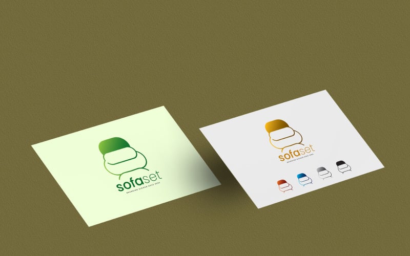 Comfortable Sofa Furniture Logo #274779 - TemplateMonster