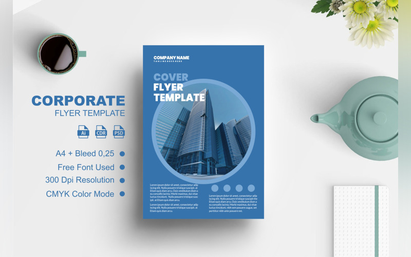 Cover Business Flyer Template #275003 - TemplateMonster