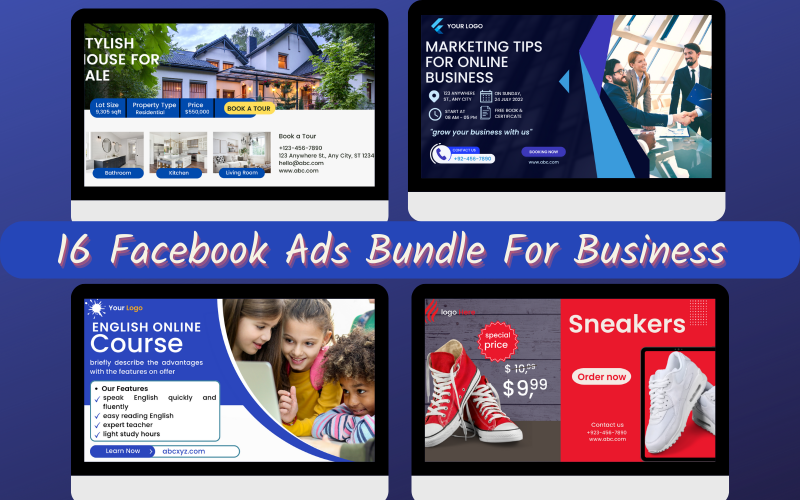 Facebook Ads Bundle For Social Media - TemplateMonster
