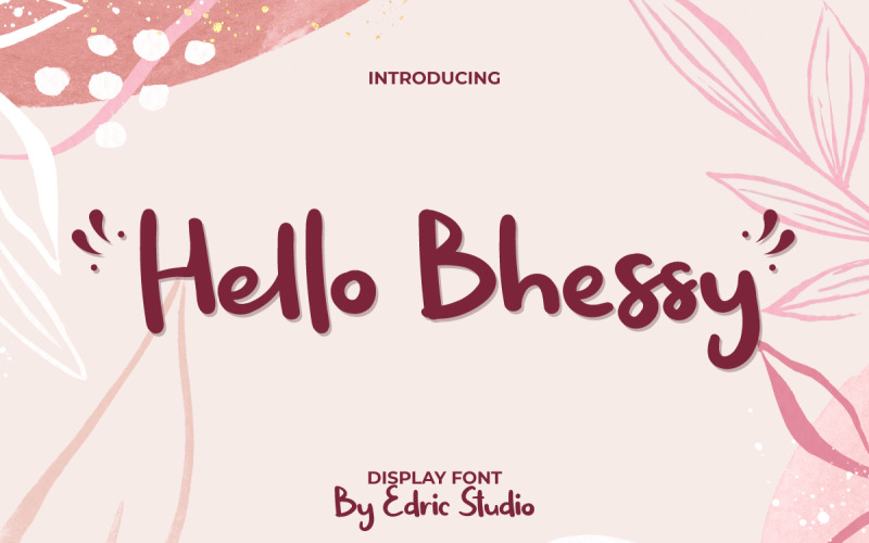 Fonte de caligrafia Hello Bhessy #275169 - TemplateMonster