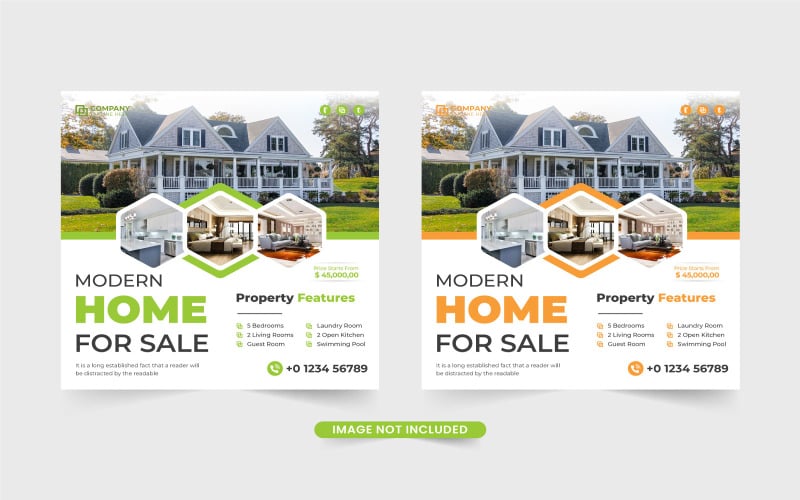 Modern housing template vector design - TemplateMonster