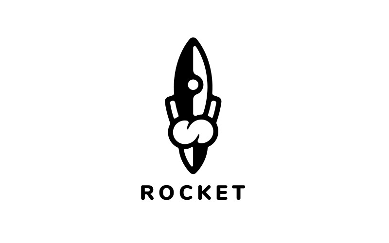 Black Rocket Logo Template #275544 - TemplateMonster