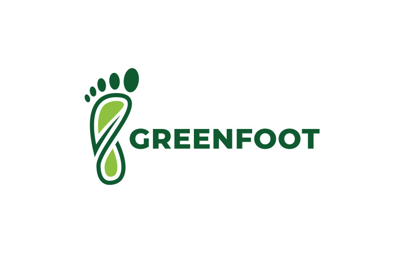 Herbal and Green Foot Logo #275549 - TemplateMonster