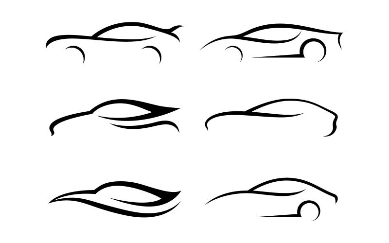 Abstract car logo design template V5 - TemplateMonster