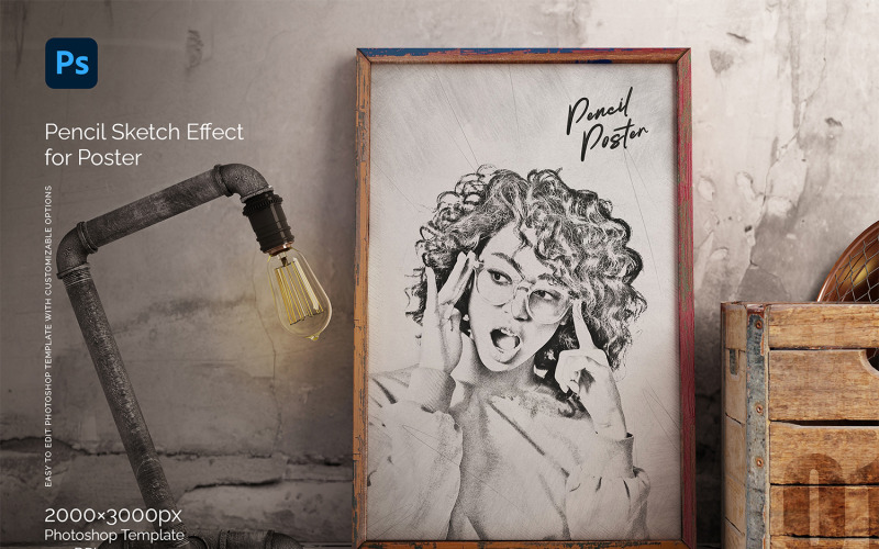 Pencil Effect for Poster Template #275965 - TemplateMonster