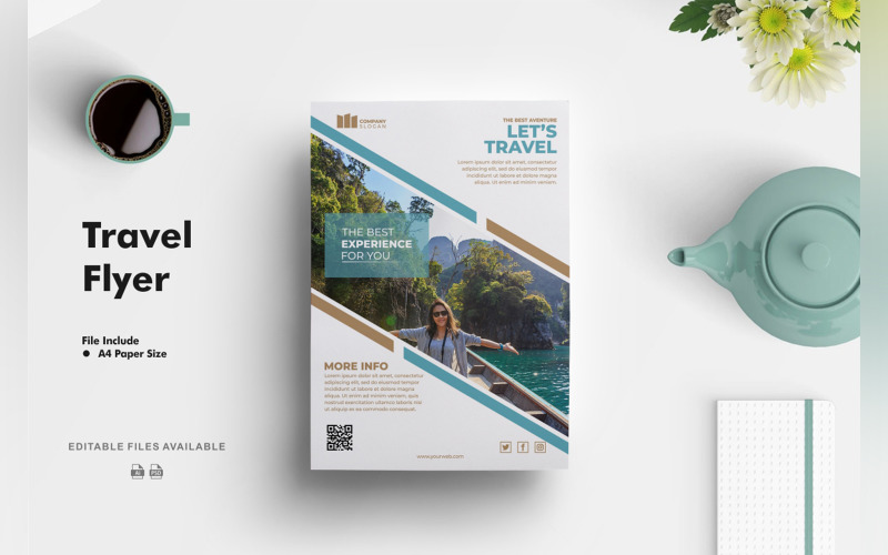 Travel Flyer Design Template #276069 - TemplateMonster