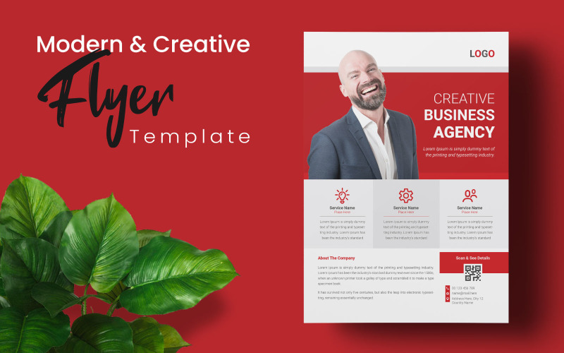Minimalist Modern Flyer Template #276125 - TemplateMonster