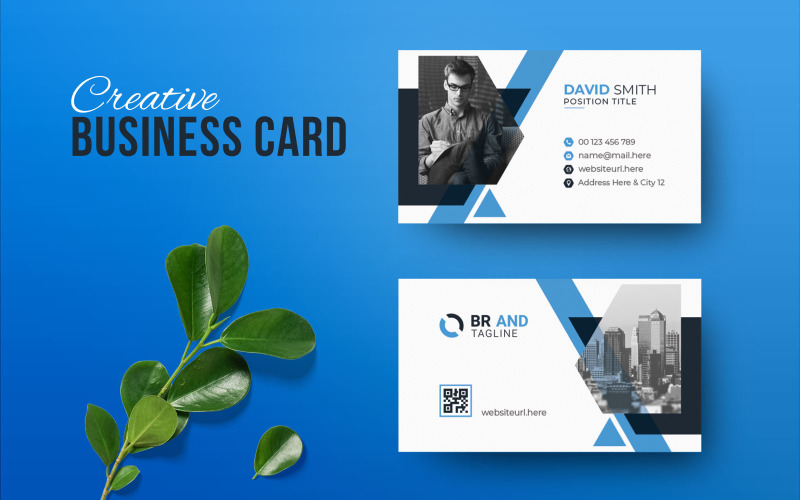 Creative Business Card Design Template - TemplateMonster