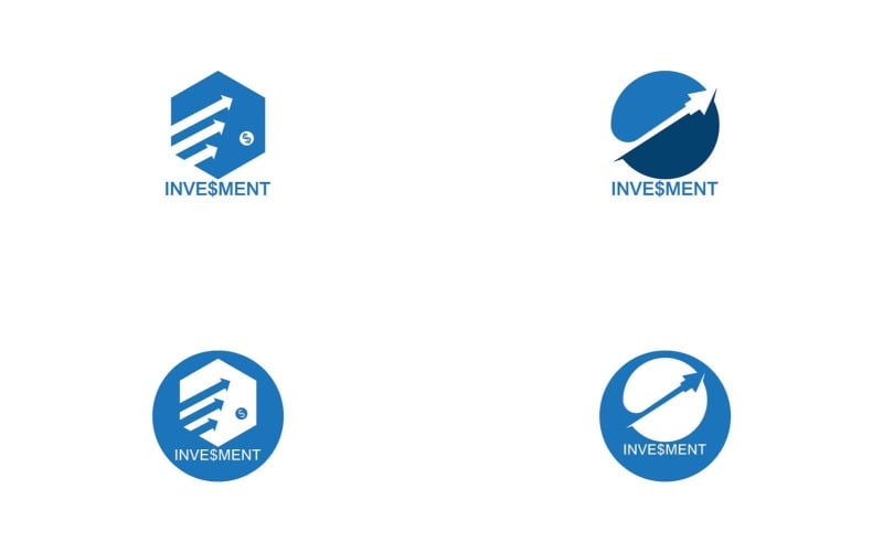 Vector de plantilla de diseño de logotipo de inversión empresarial 18