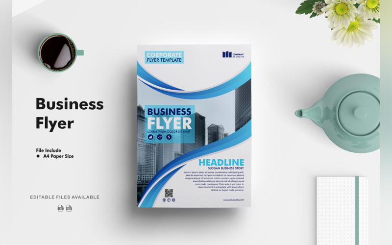 Corporate Business Headline Flyer #276290 - TemplateMonster