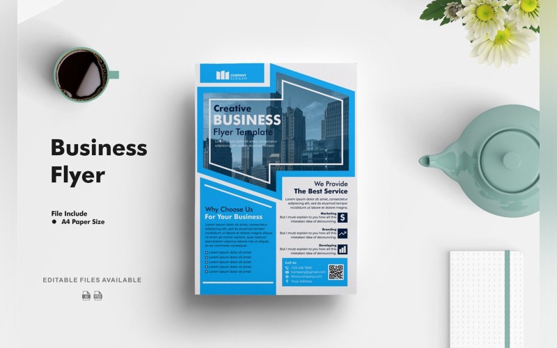 Creative Business Flyer Template 2 #276288 - TemplateMonster