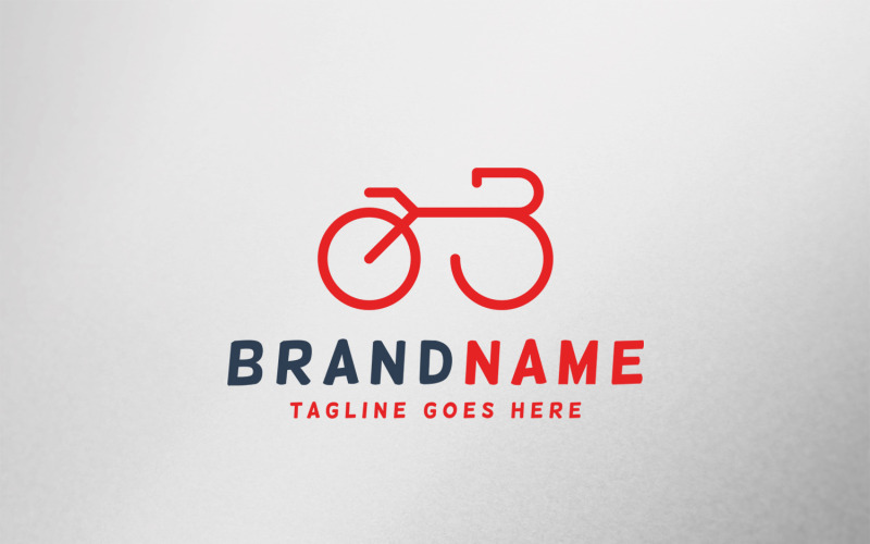 Bisiklet B Harfi Logo Şablon Tasarımı - TemplateMonster