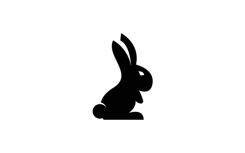 Modèle dicône et de symbole de lapin noir 7