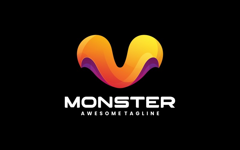 Abstract Letter M Gradient Logo Design - TemplateMonster