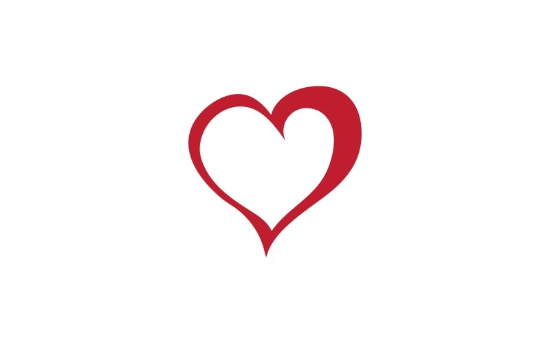 Amour Coeur Rouge Logo Et Symbole 1 #276480 - TemplateMonster