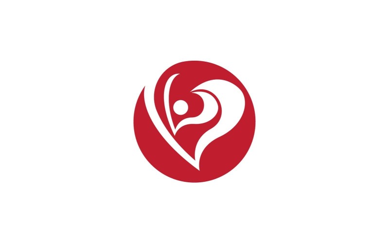 Love Heart Red Logo And Symbol 14 #276493 - TemplateMonster