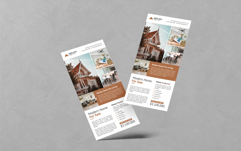 Minimalist Design Real Estate DL Flyers - TemplateMonster