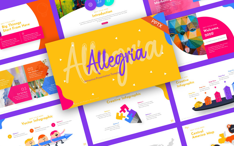 Allegria Arte Plantillas de Presentaciones PowerPoint