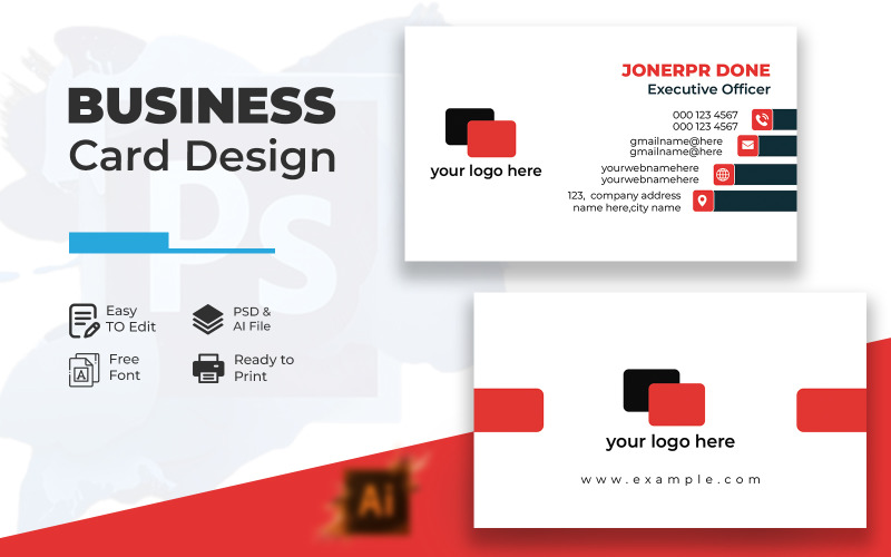 Business Card Design For You #276734 - TemplateMonster