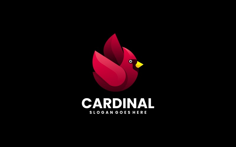 Cardinal Bird Gradient Logo 1 #276767 - TemplateMonster