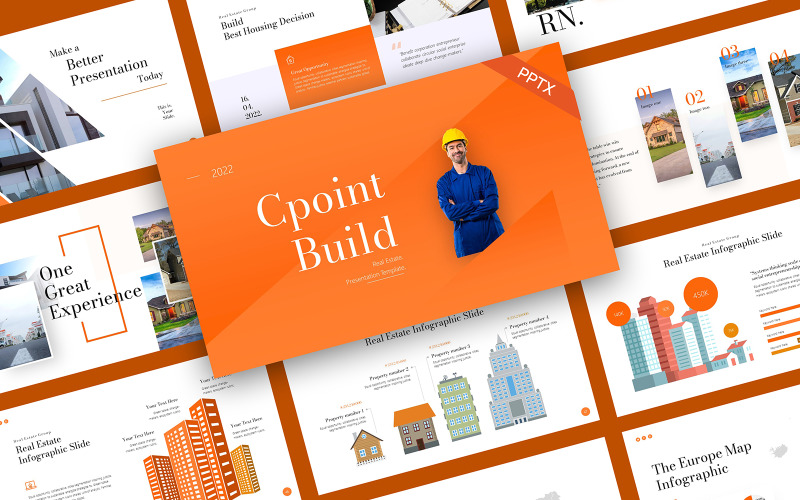 Modello di PowerPoint immobiliare professionale CPoint