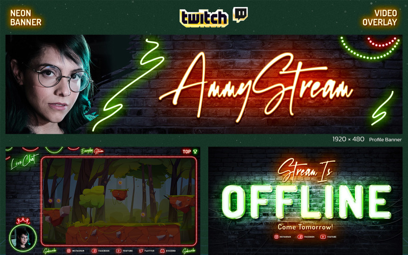 Stream Templates with Neon #276906 - TemplateMonster