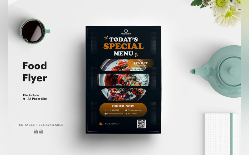 Special Menu Flyer Design #277112 - TemplateMonster
