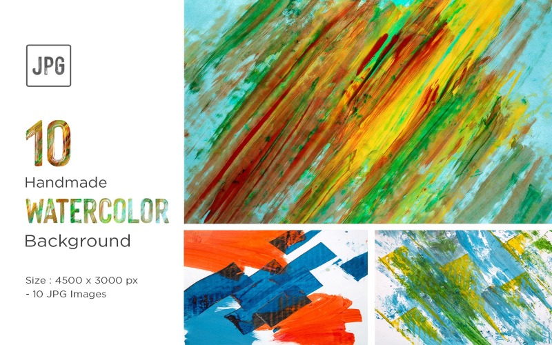 Watercolor Background, Splotches and Blush Set