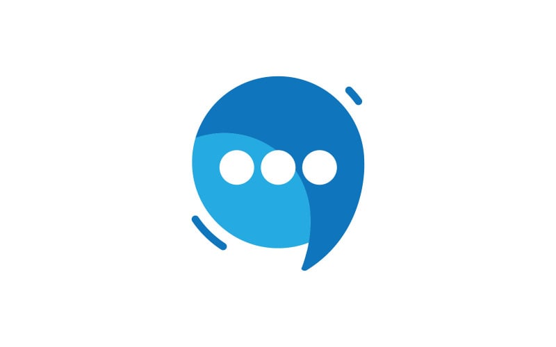 Bubble Chat template. Vector illustration. V8