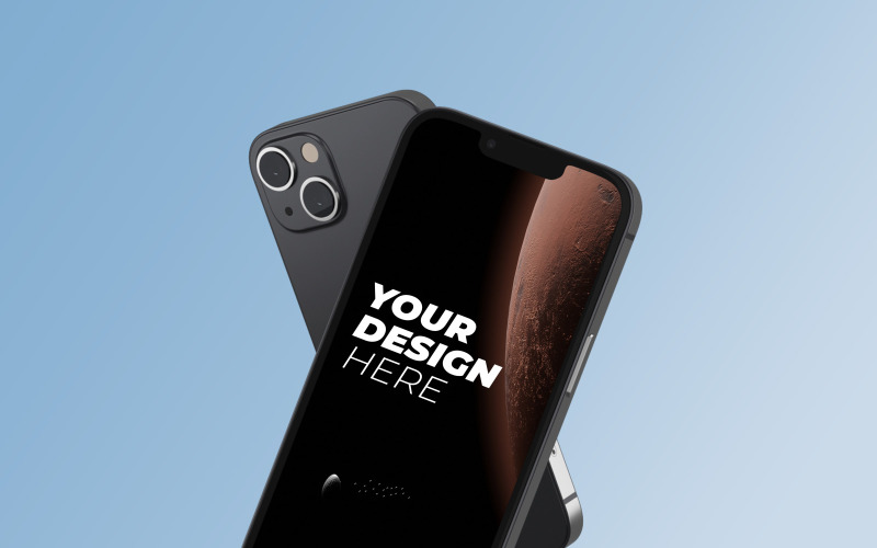 IPhone 13 Pro Minimal Mockup PSD Template - TemplateMonster