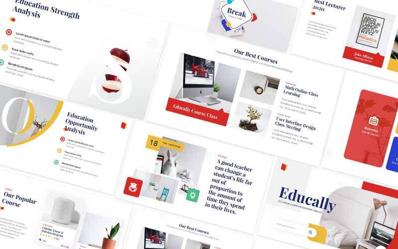 Plantilla de diapositivas de Google para cursos de educación