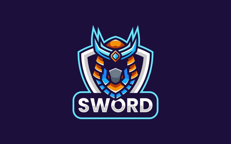 Swordsman Sports and E-Sports Logo #277563 - TemplateMonster