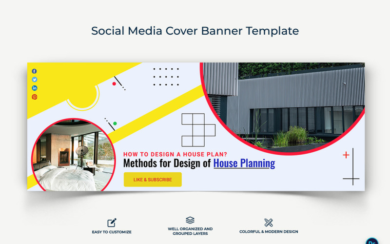 Architecture Facebook Cover Banner-14 - TemplateMonster