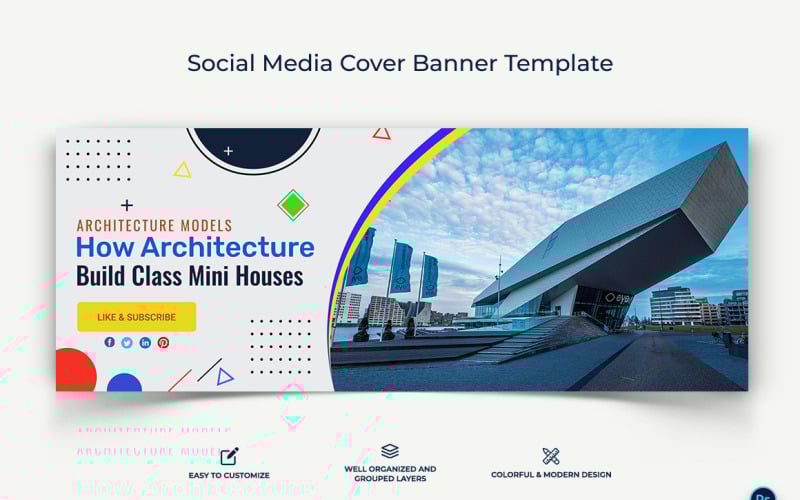 Architecture Facebook Cover Banner-15 - TemplateMonster