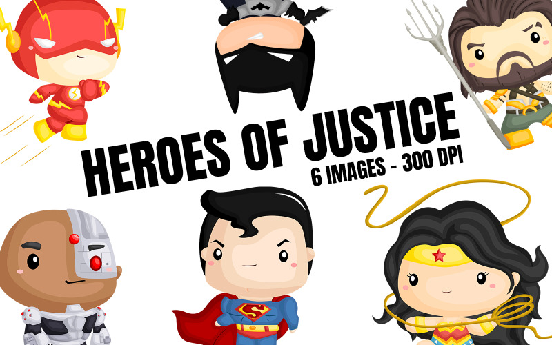 Héros de la justice Clipart #278462 - TemplateMonster