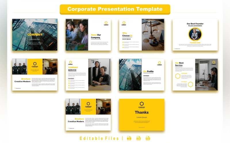 Modèle de présentation d'entreprise - TemplateMonster